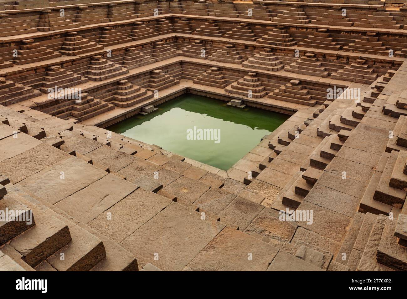 Step well also known as Pushkarani, is a medieval water reservoir at ...