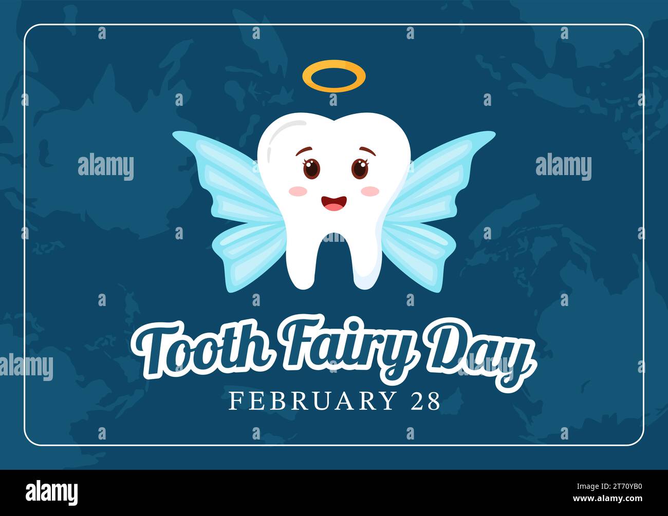 National Tooth Fairy Day Vector Illustration with Little Girl to Help ...