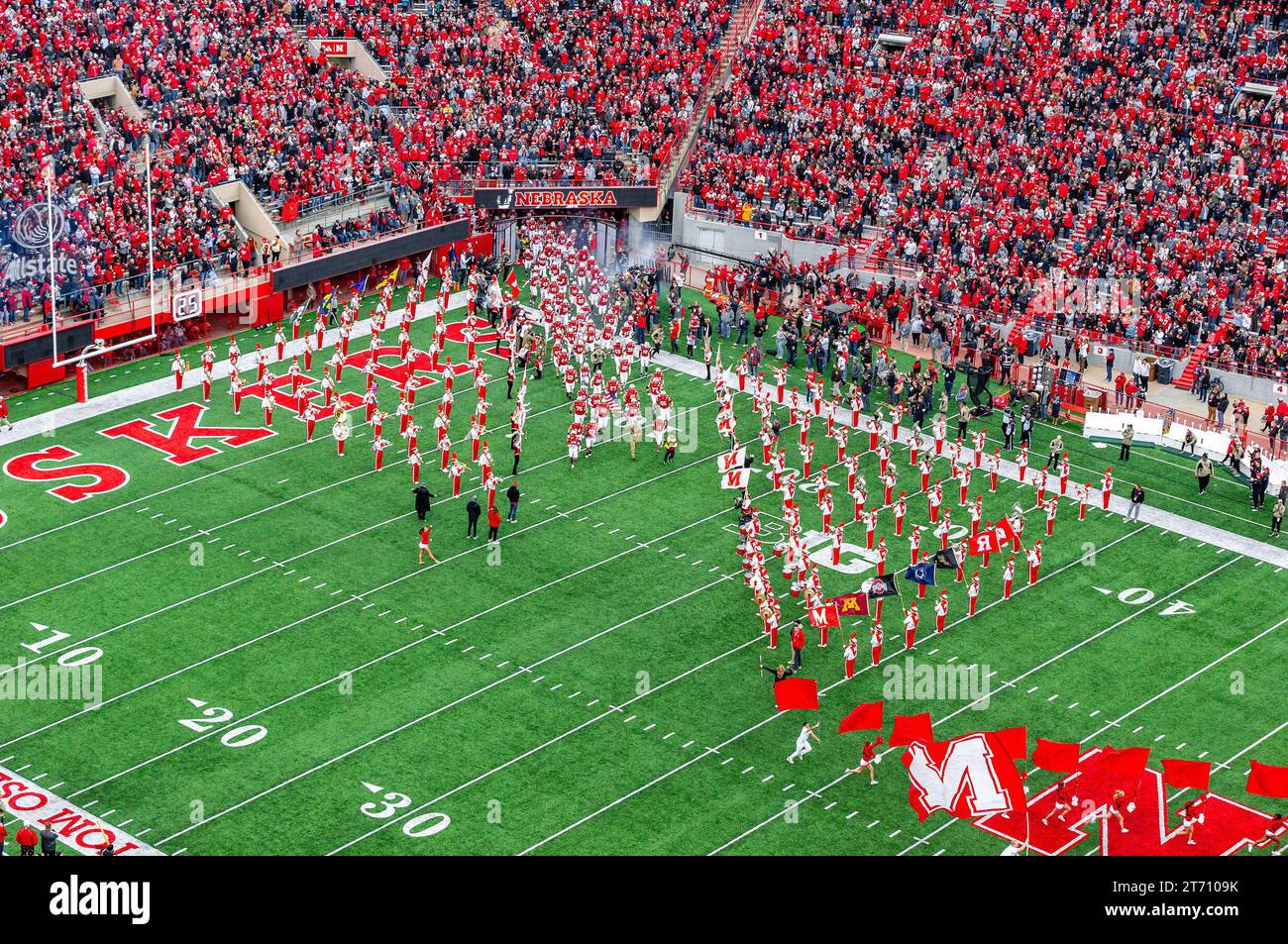 November 11, 2023 - Lincoln, NE. U.S. - Nebraska Cornhuskers enter Tom ...