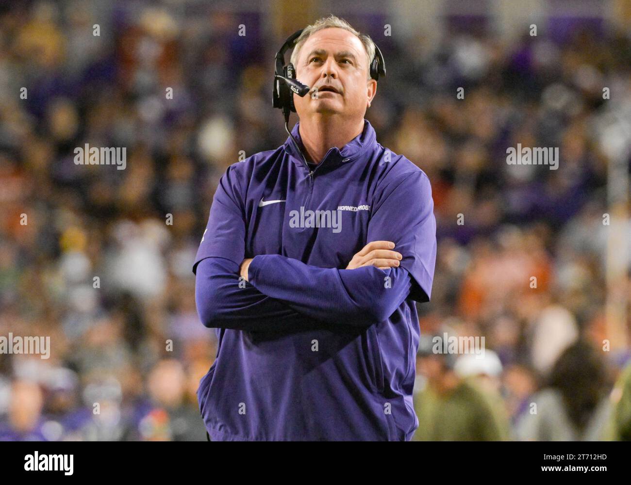 November 11 2023: TCU Horned Frogs head coach SONNY DYKES during the ...
