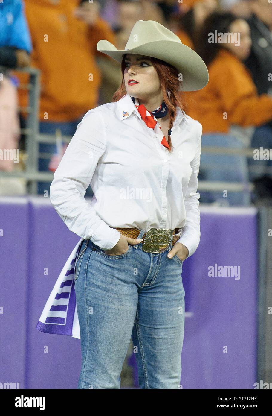 November 11 2023: TCU Horned Frogs mascot during the 2nd half the NCAA ...