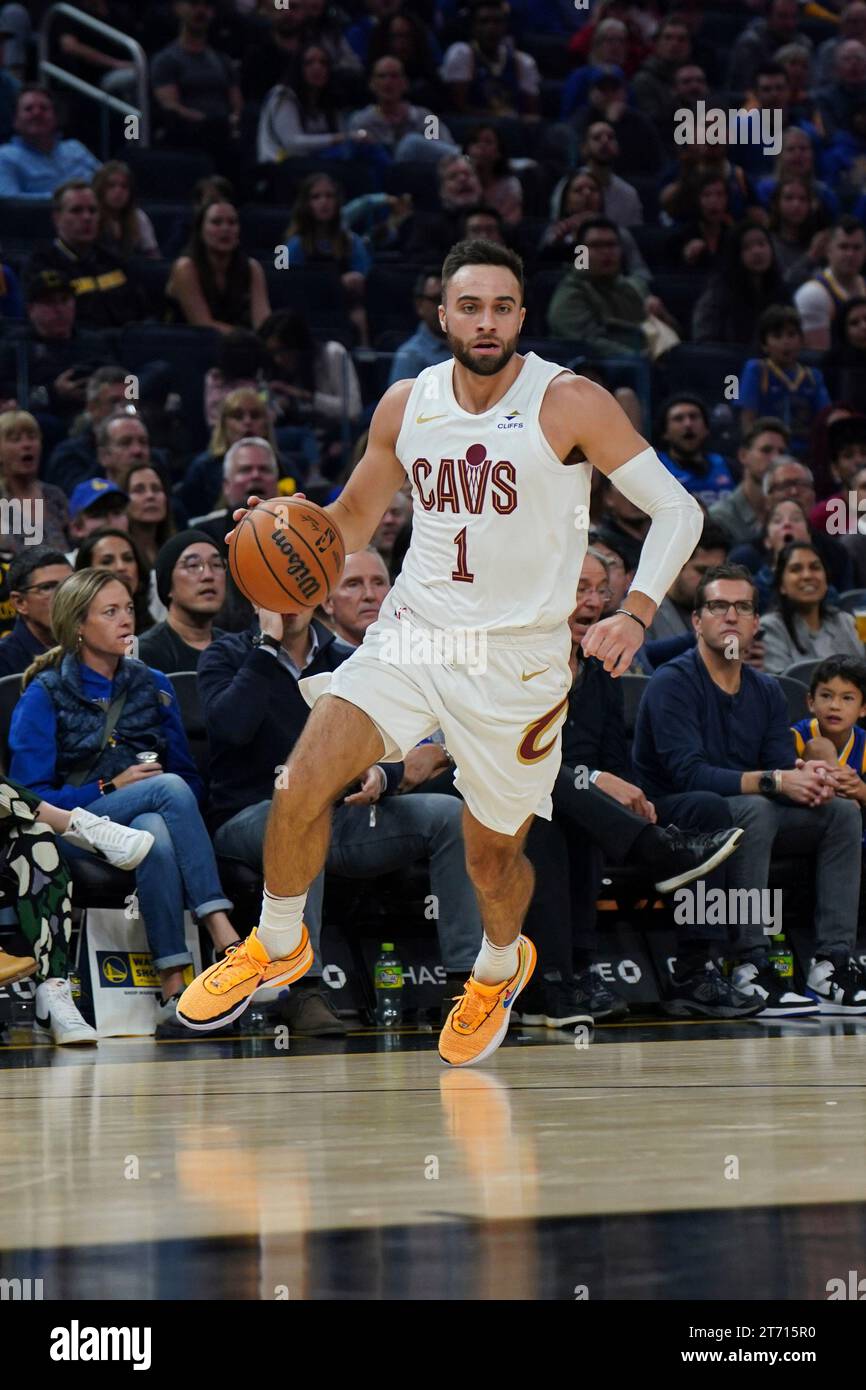 Cleveland Cavaliers guard Max Strus (1) during an NBA basketball game ...