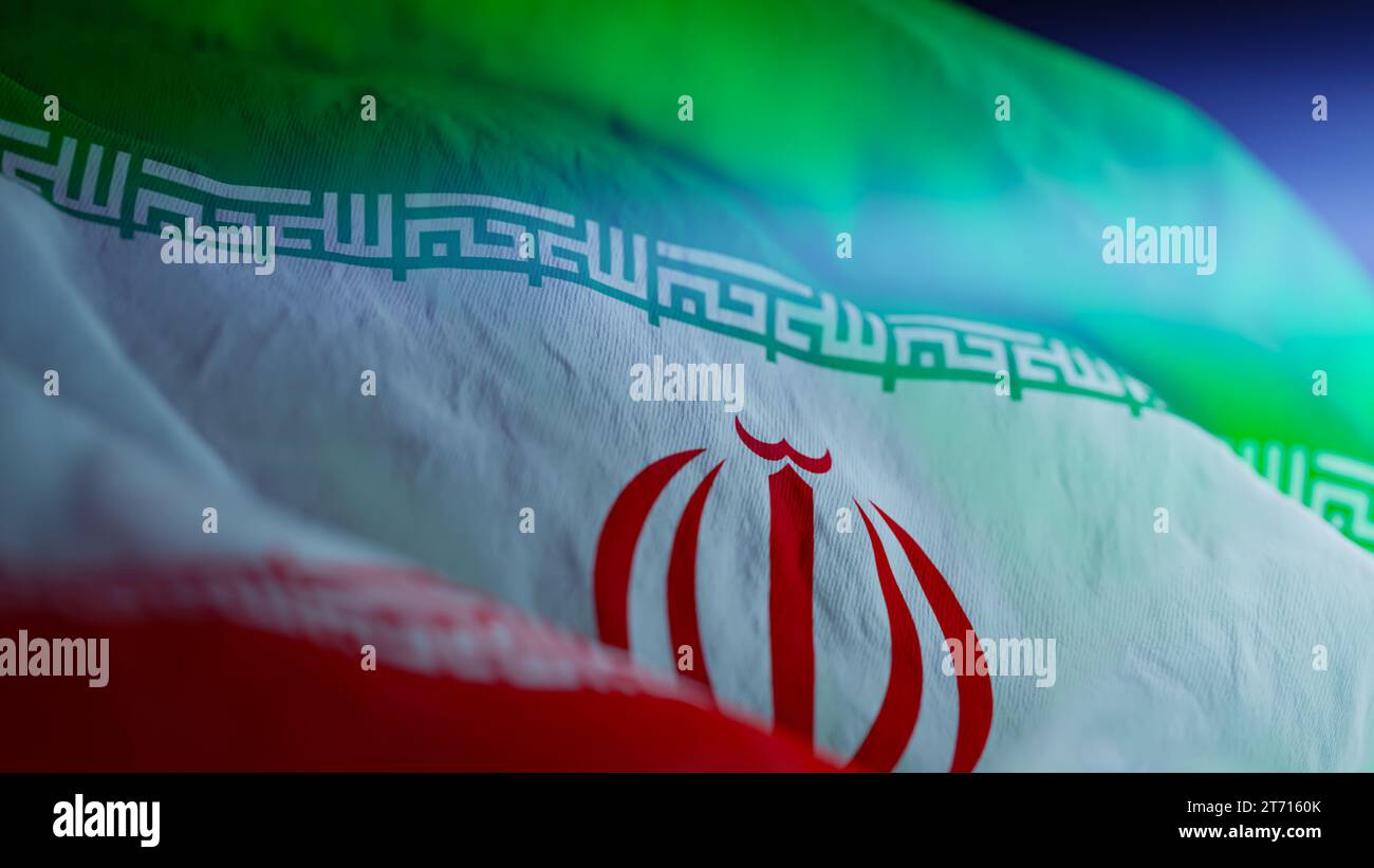 Iran Waving National Flag,3d rendering Stock Photo - Alamy