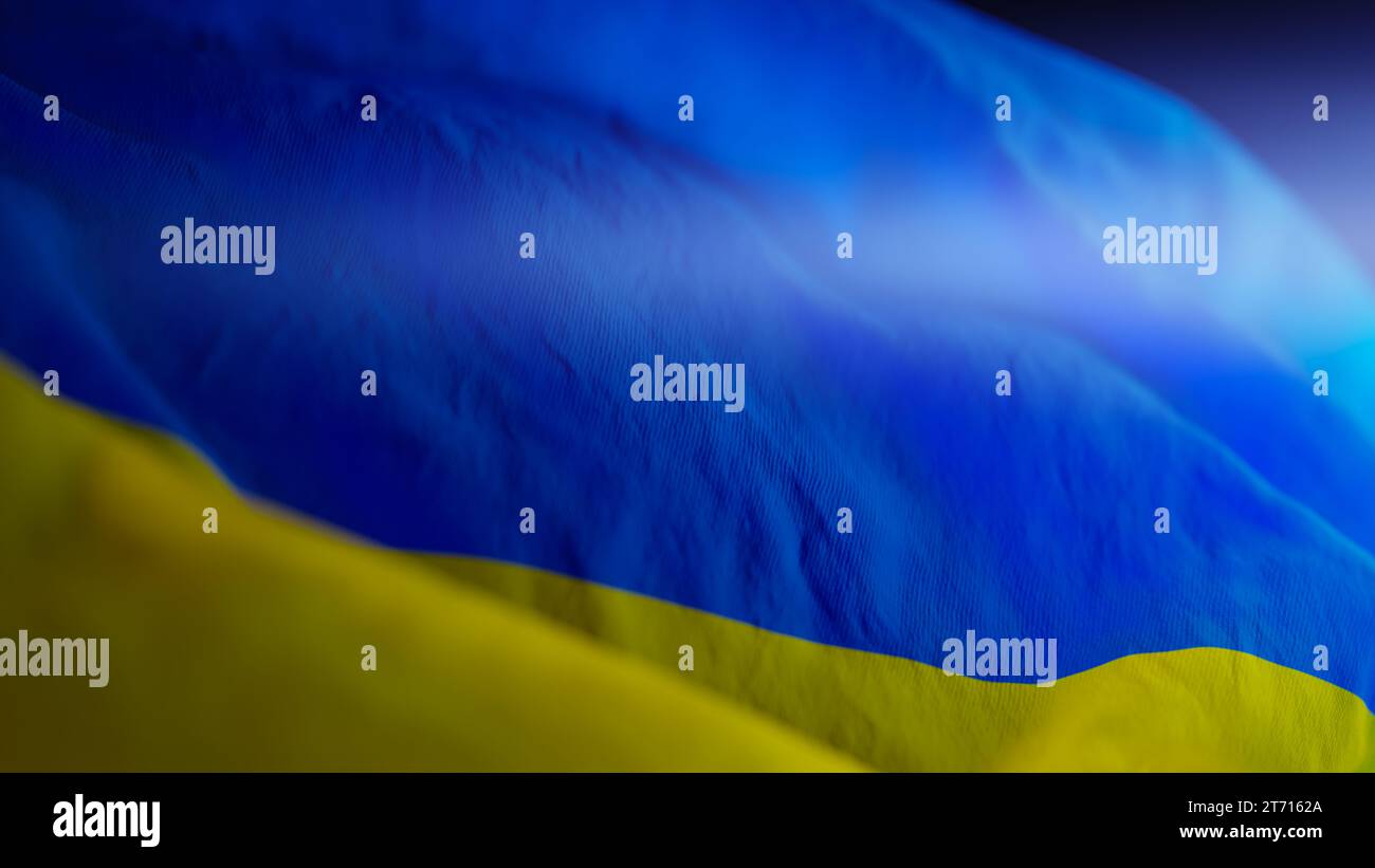 Ukraine Waving National Flag,3d rendering Stock Photo - Alamy