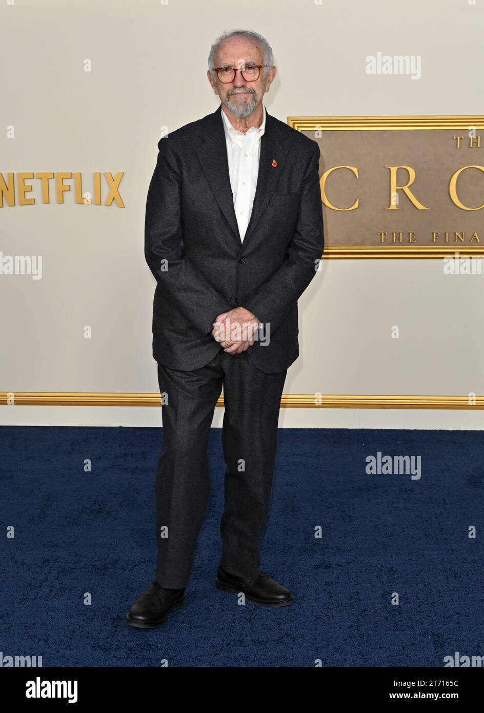 LOS ANGELES, CA. November 12, 2023: Jonathan Pryce at the premiere for ...