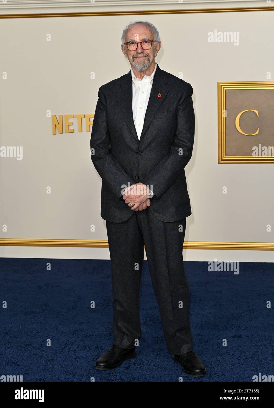 LOS ANGELES, CA. November 12, 2023: Jonathan Pryce at the premiere for ...