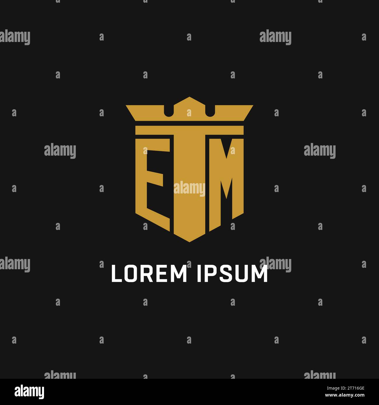 Etm logo design hi-res stock photography and images - Alamy