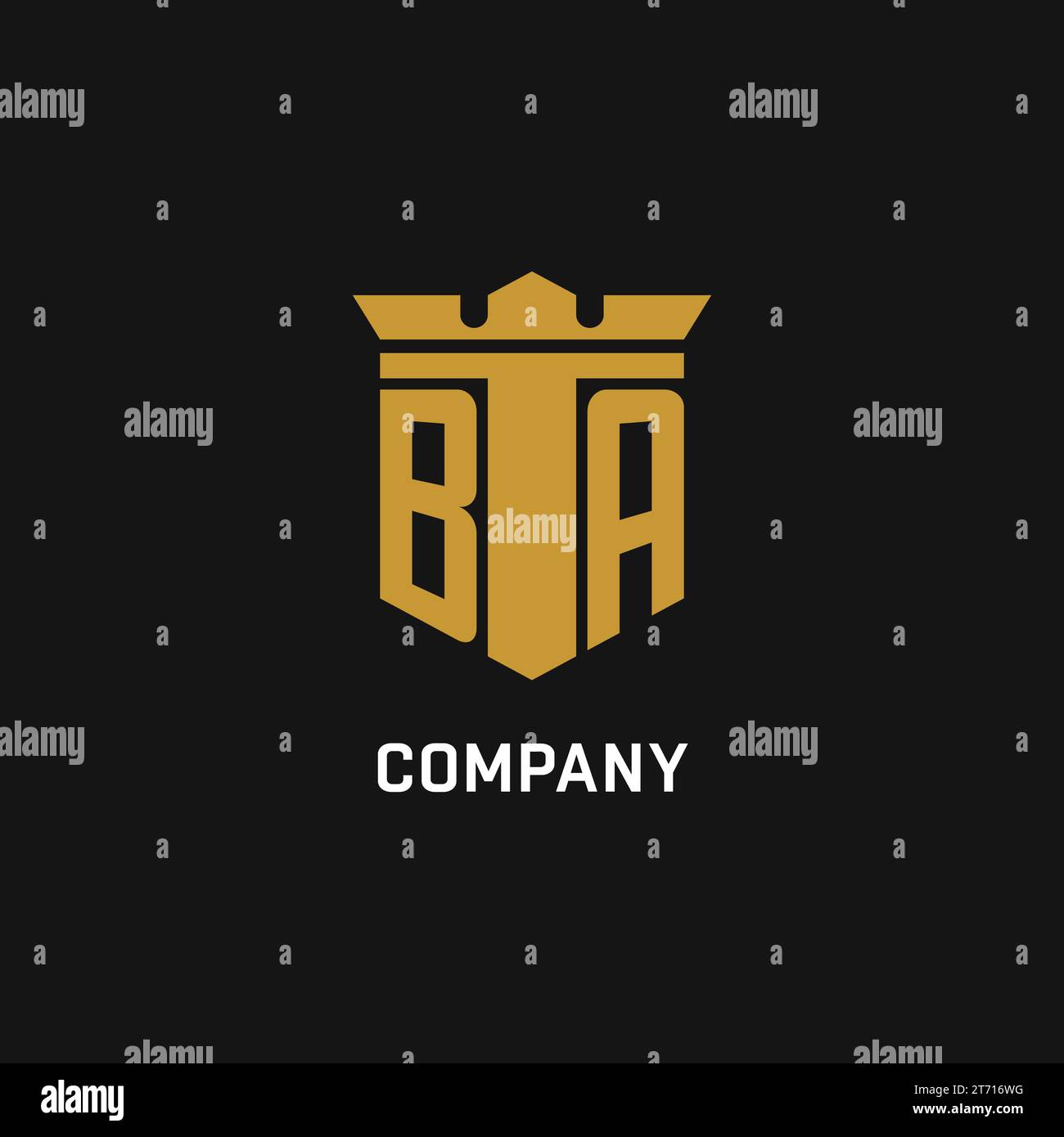 Ba initial logo hi-res stock photography and images - Alamy