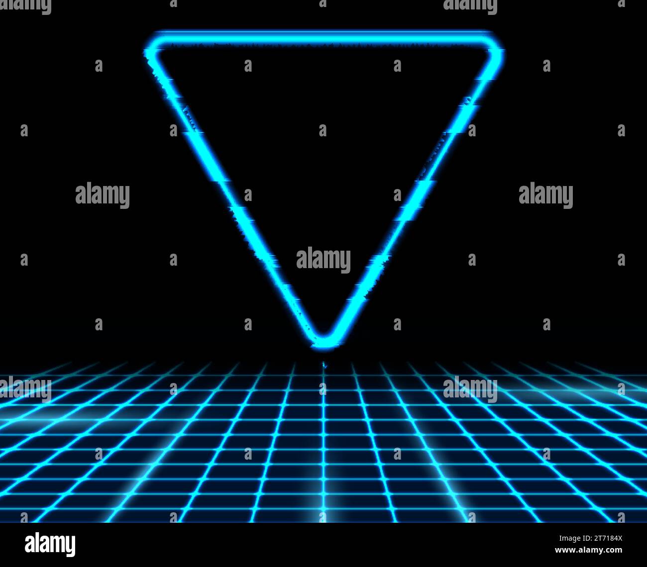 Retro futuristic 80s - 90s abstract hi-tech neon background with blue ... Retro futuristic 80s - 90s abstract hi-tech neon background with blue ...