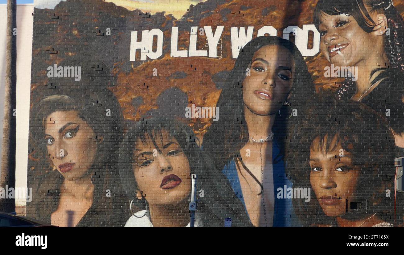 Los Angeles, California, USA 12th November 2023 Street Art Mural of ...