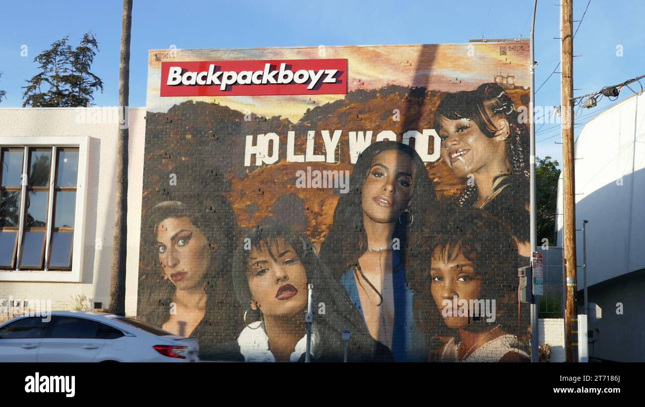 Los Angeles, California, USA 12th November 2023 Street Art Mural of ...