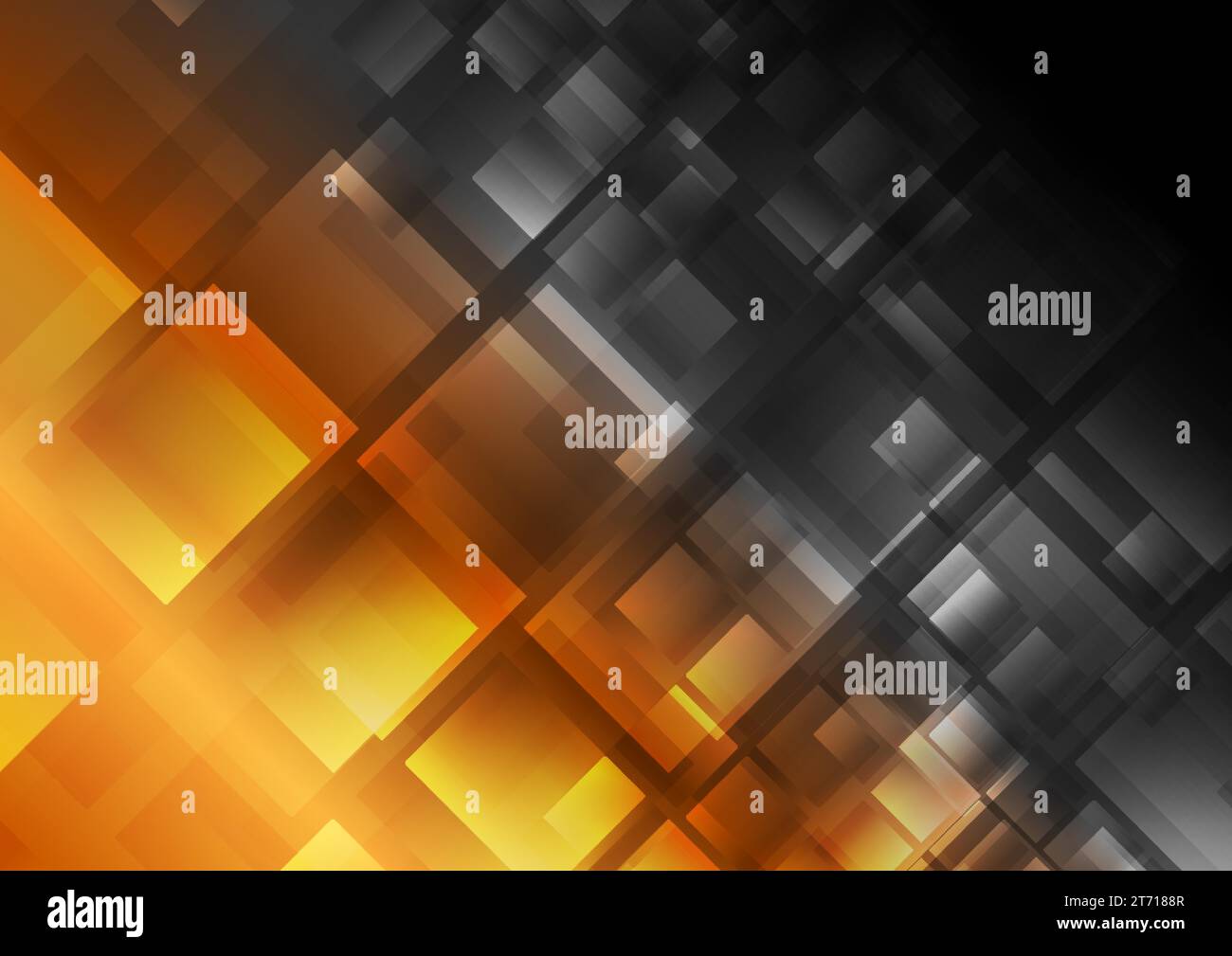 Golden and black contrast glossy squares abstract background ...