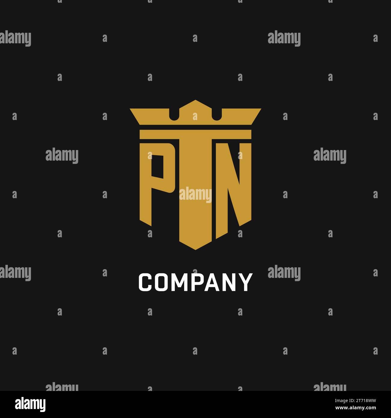 PN initial logo with shield and crown style design ideas Stock Vector Image & Art - Alamy