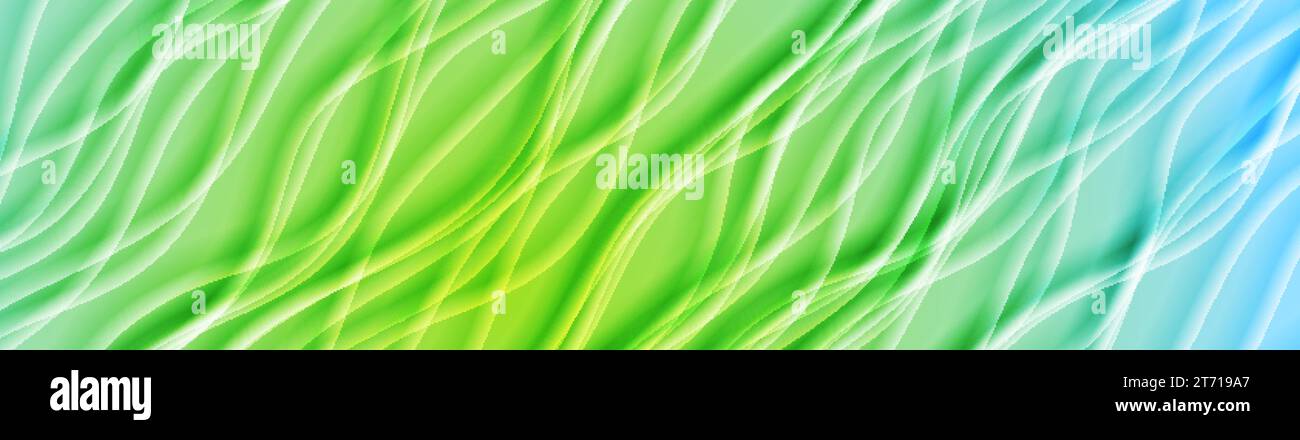 Light blue and green smooth blurred waves abstract background. Vector ...