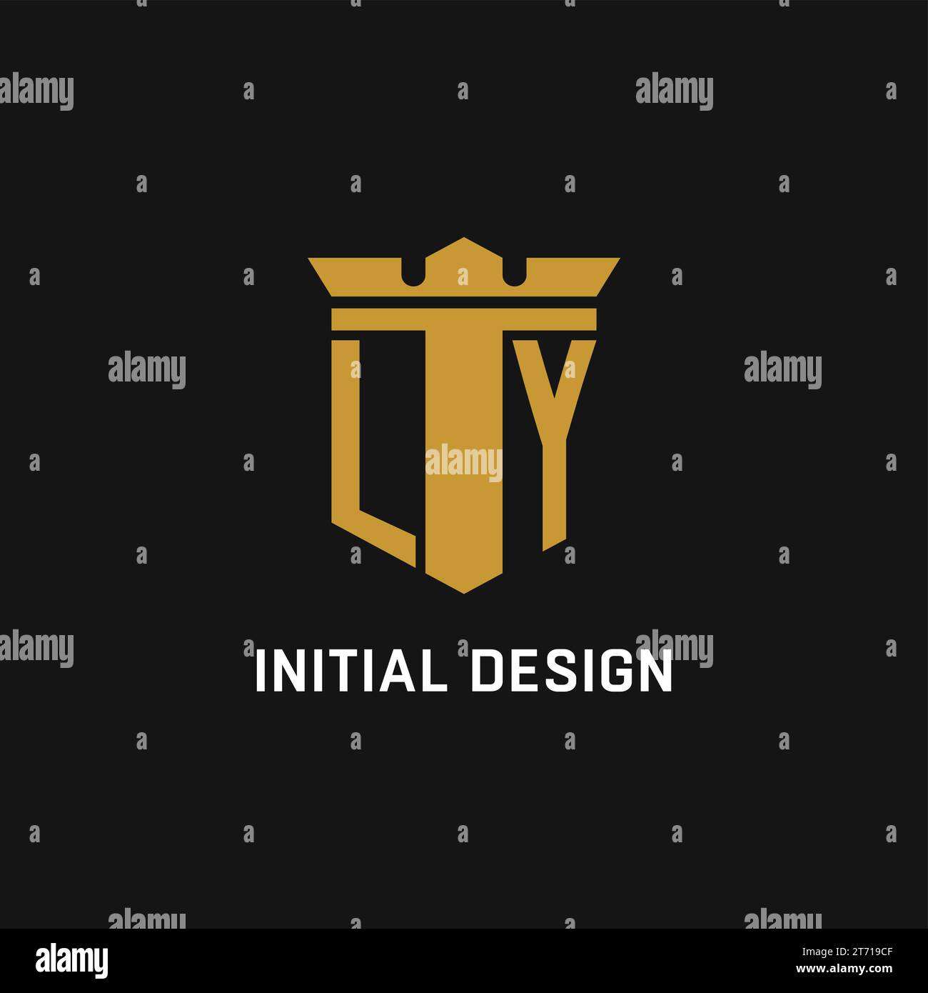 LY initial logo with shield and crown style design ideas Stock Vector Image & Art - Alamy