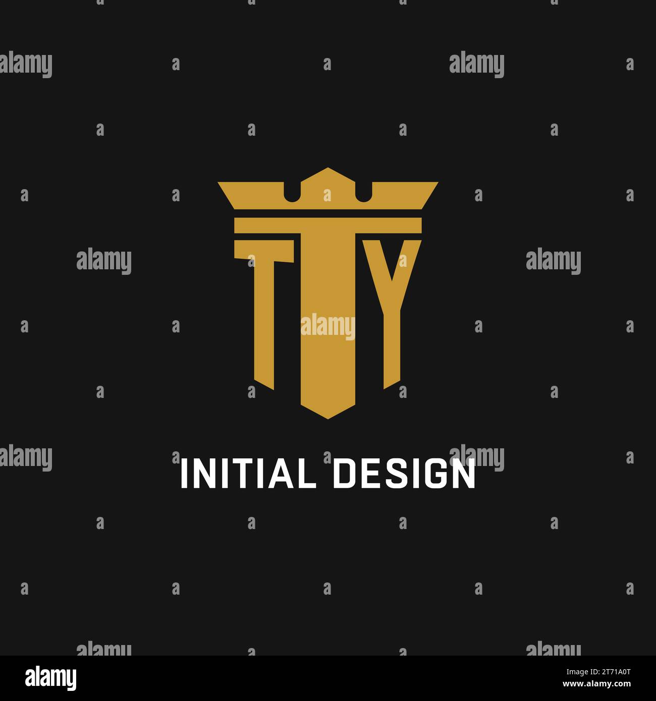 Tty logo design Stock Vector Images - Alamy