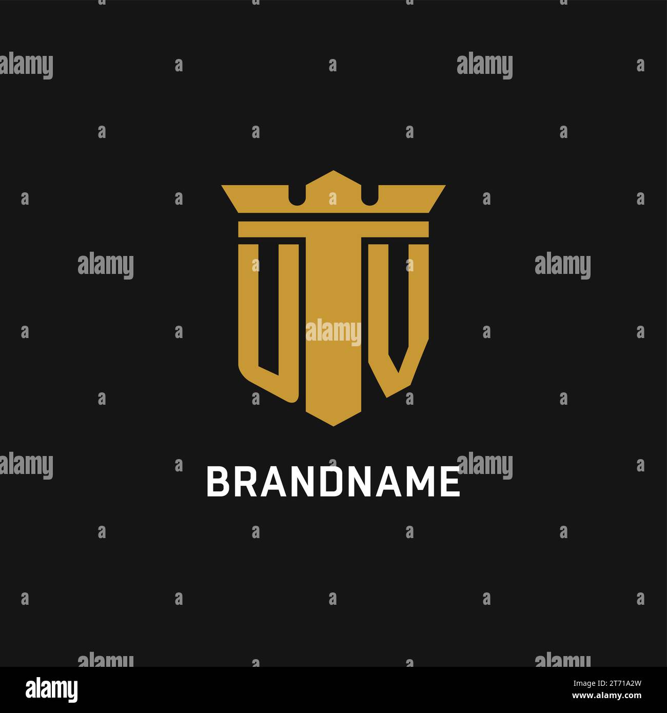 Initial utv hi-res stock photography and images - Alamy