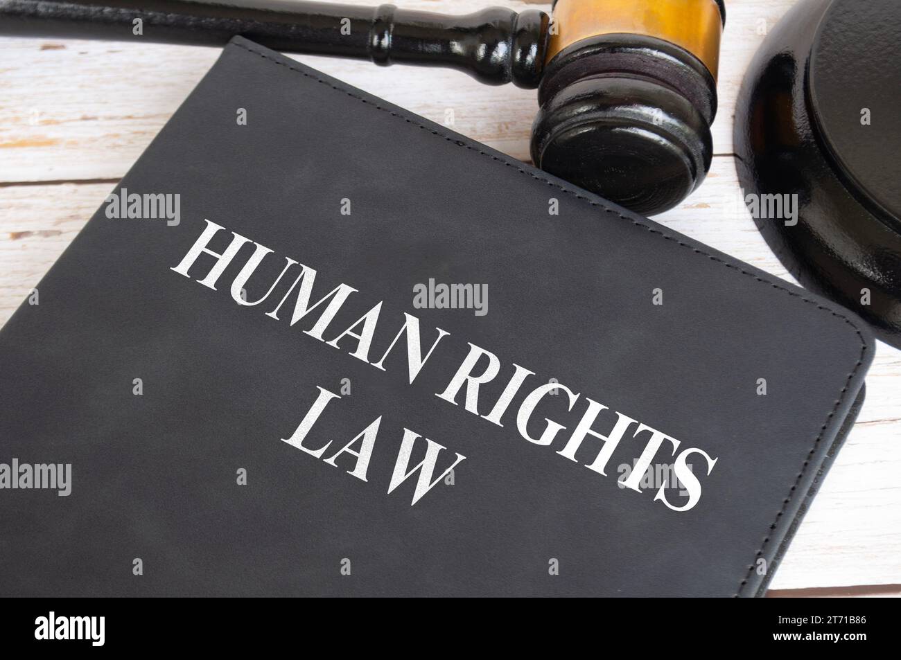 Top view of Human Rights Law book with gavel background. Law concept ...