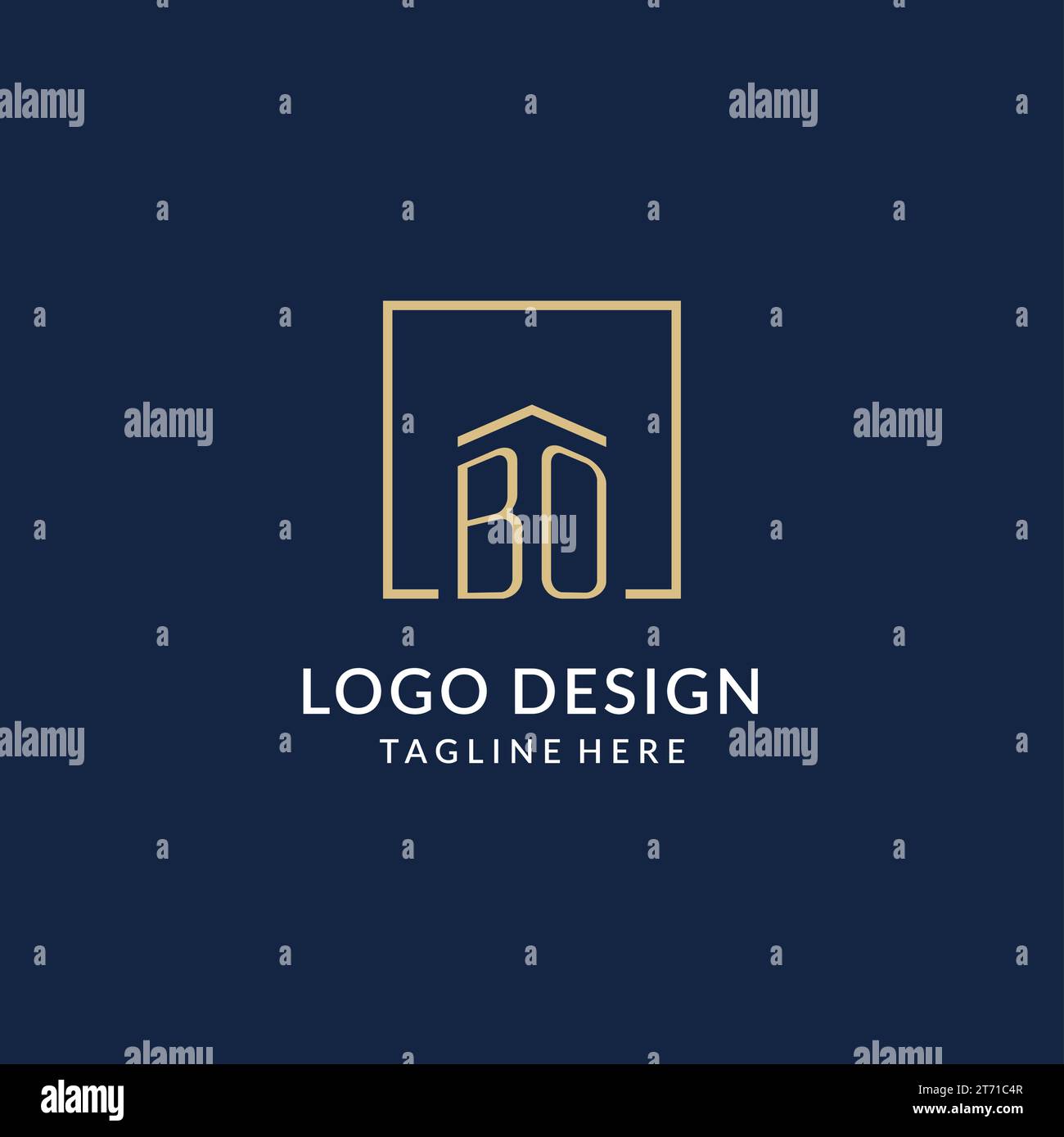 Bo real estate initials logo Stock Vector Images - Alamy