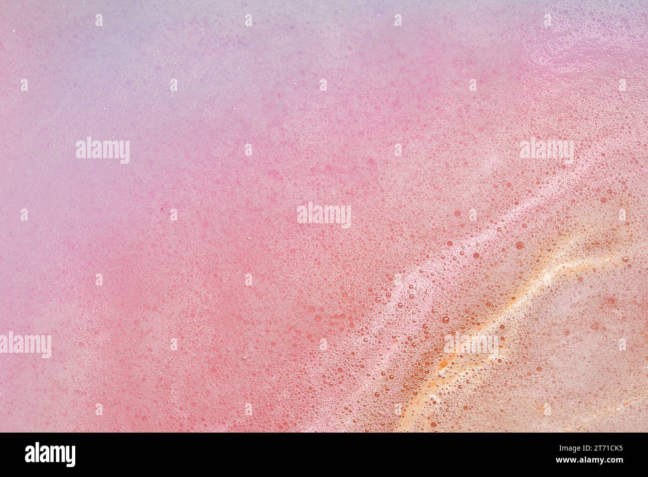 Colorful foam after dissolving bath bomb in water, closeup Stock Photo ...