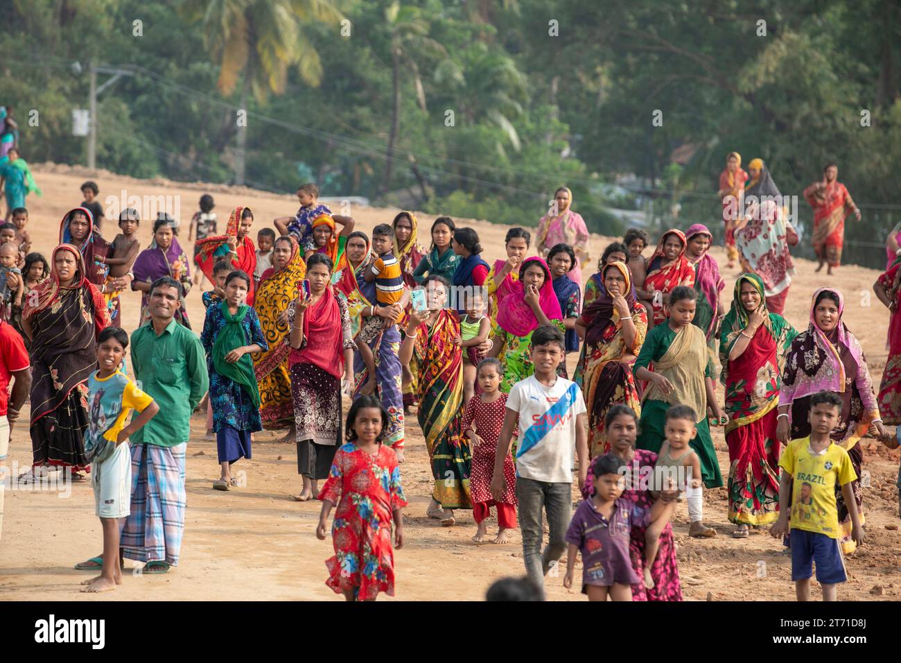 05, Nov 2023, Cox's Bazar, Bangladesh. Celebrations erupt as the first ...