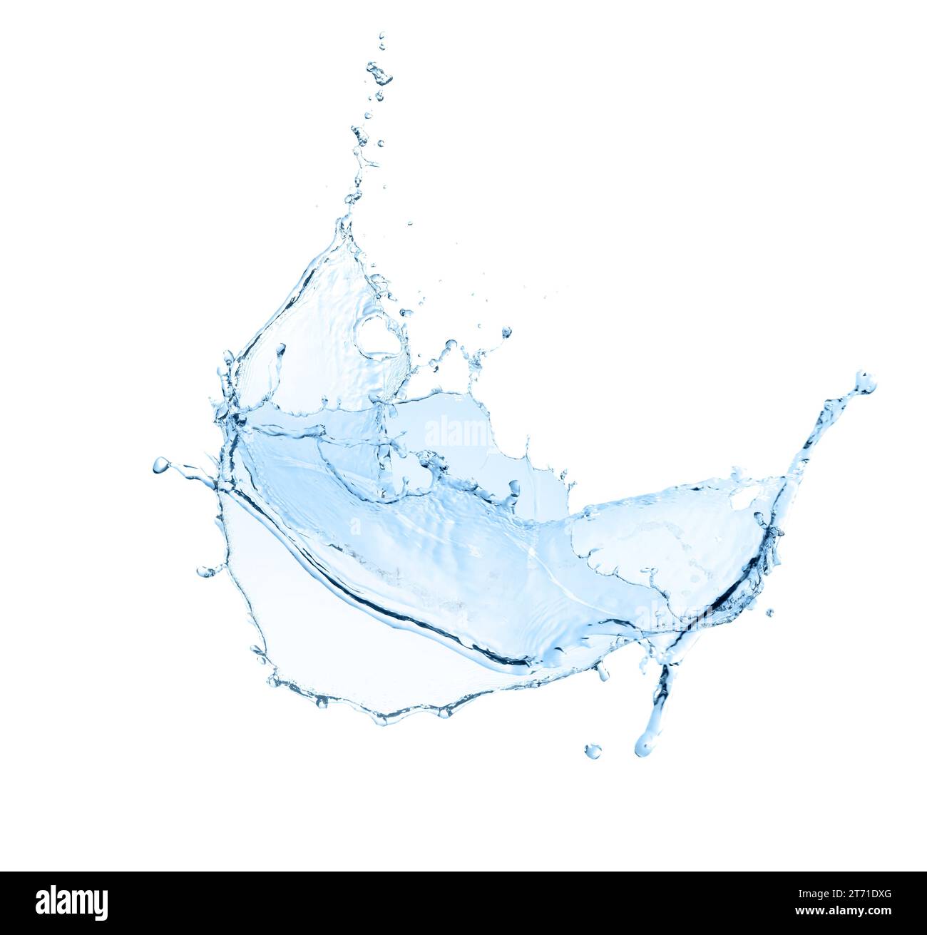 Splash of fresh water isolated on white Stock Photo - Alamy