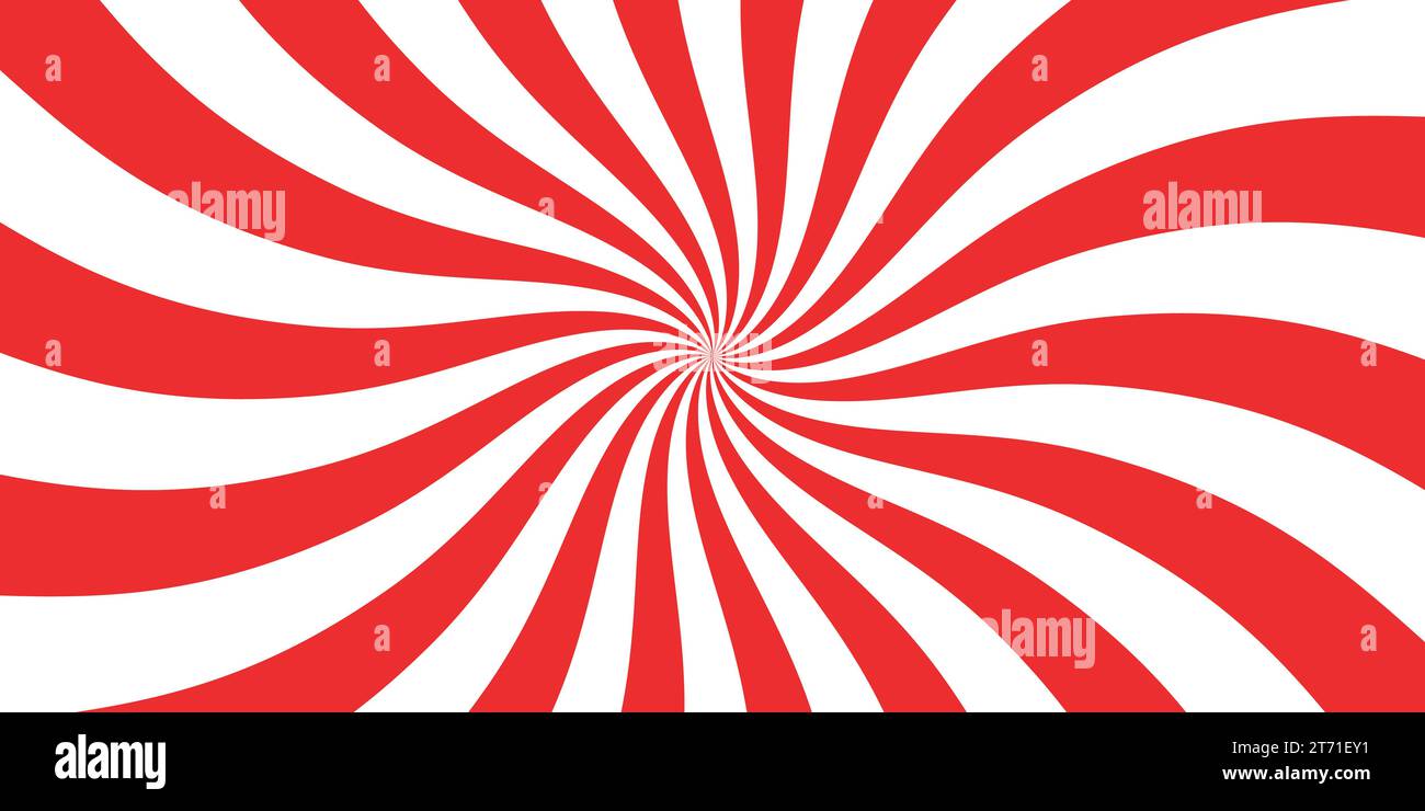 Christmas candy swirl background. Christmas candycane radial pattern ...