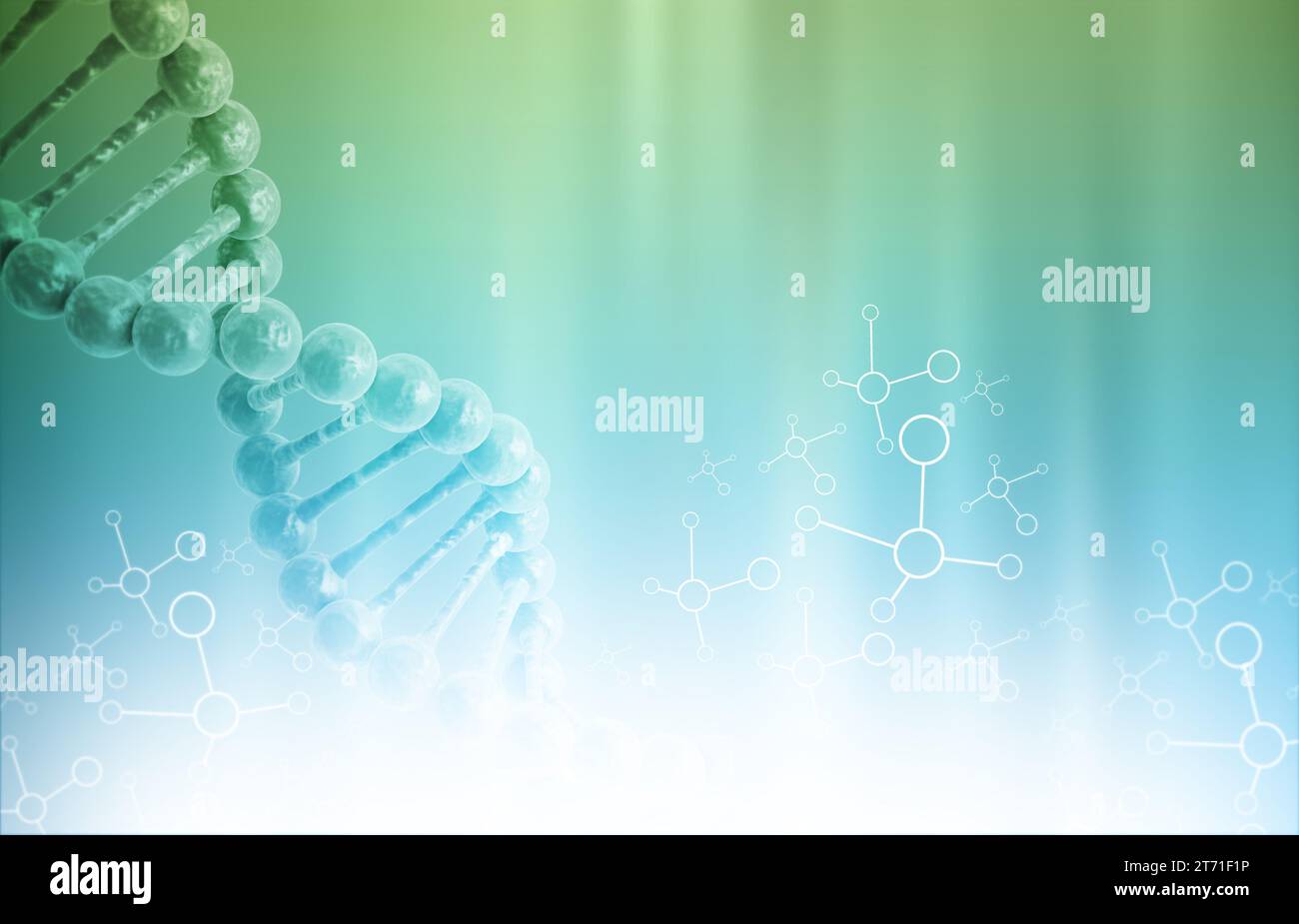 Dna molecule on science, biochemistry background. 3d illustration Stock ...