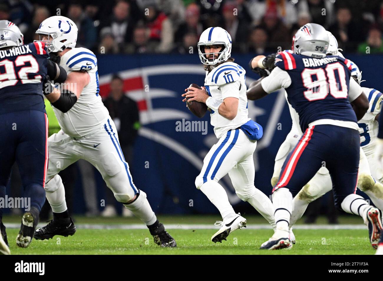 12 November 2023, Hesse, Frankfurt/M.: American Football: Professional ...