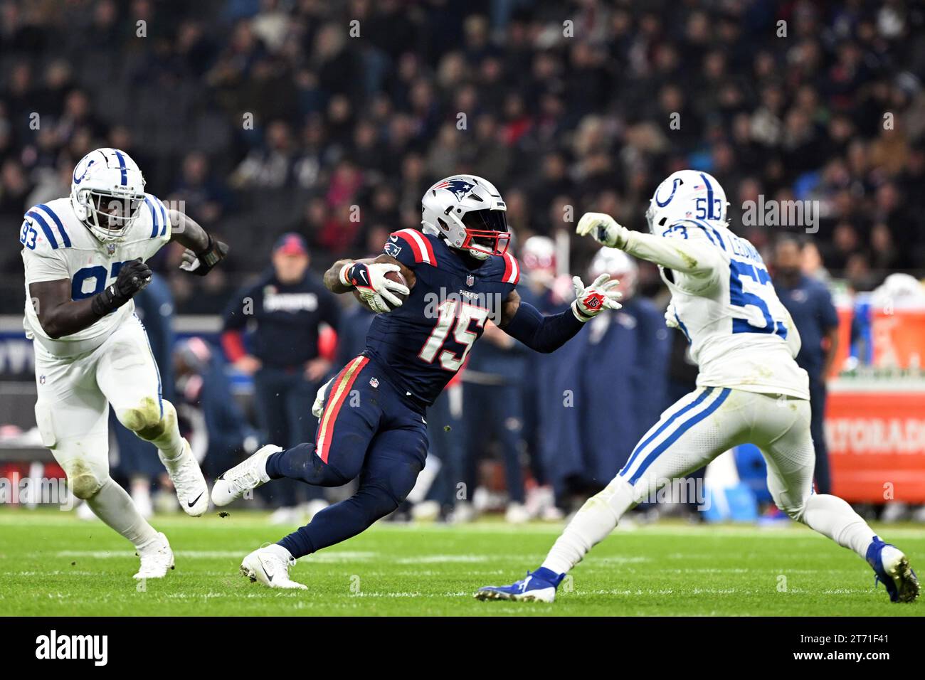 12 November 2023, Hesse, Frankfurt/M.: American football: NFL ...