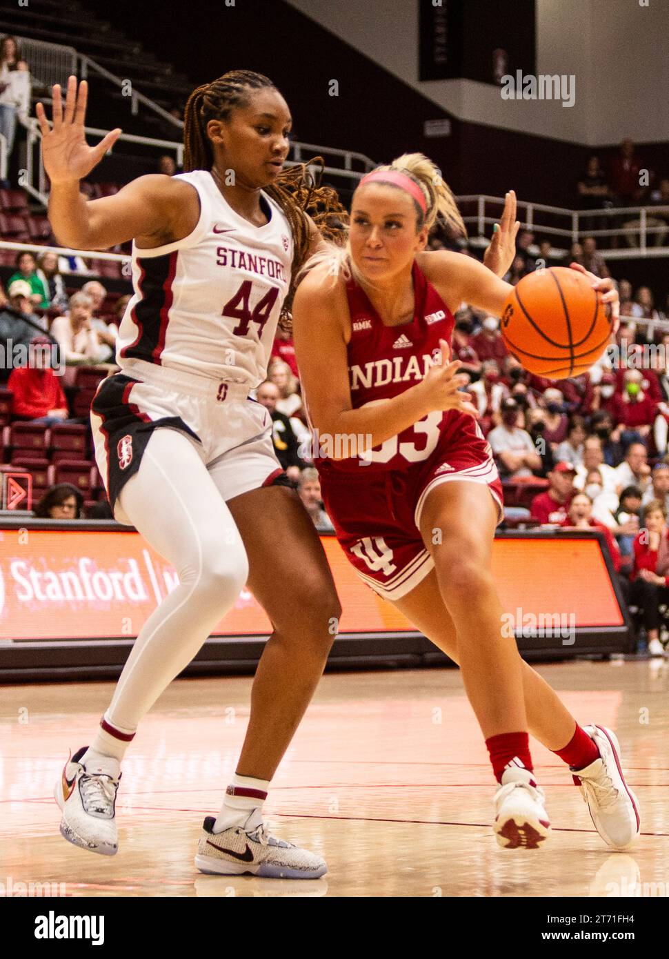 November 12 2023 Palo Alto CA, U.S.A. Indiana guard Sydney Parrish (33 ...