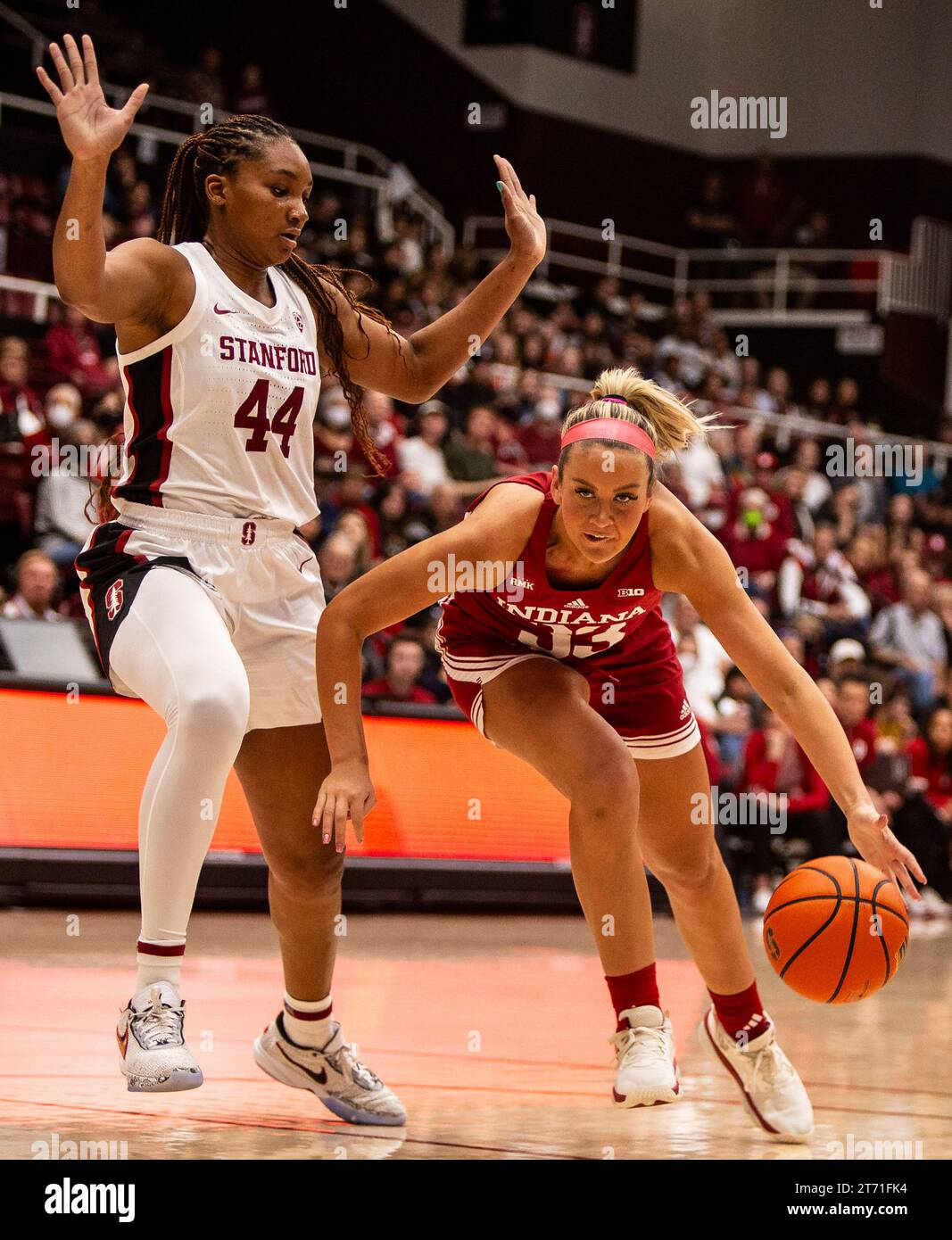 November 12 2023 Palo Alto CA, U.S.A. Indiana guard Sydney Parrish (33 ...