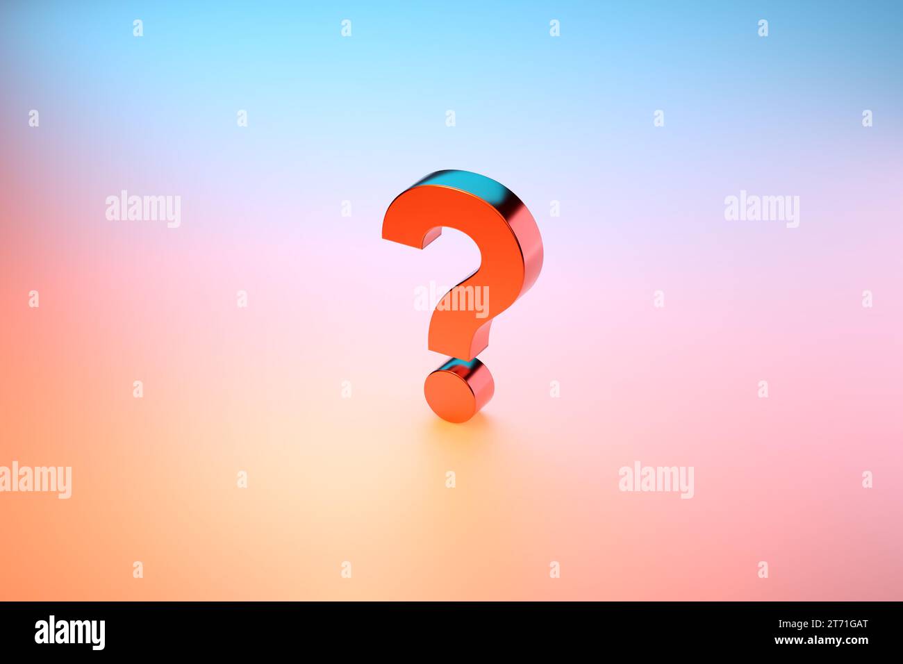 Confusion, uncertainty, solution or problem concepts. Metallic question ...