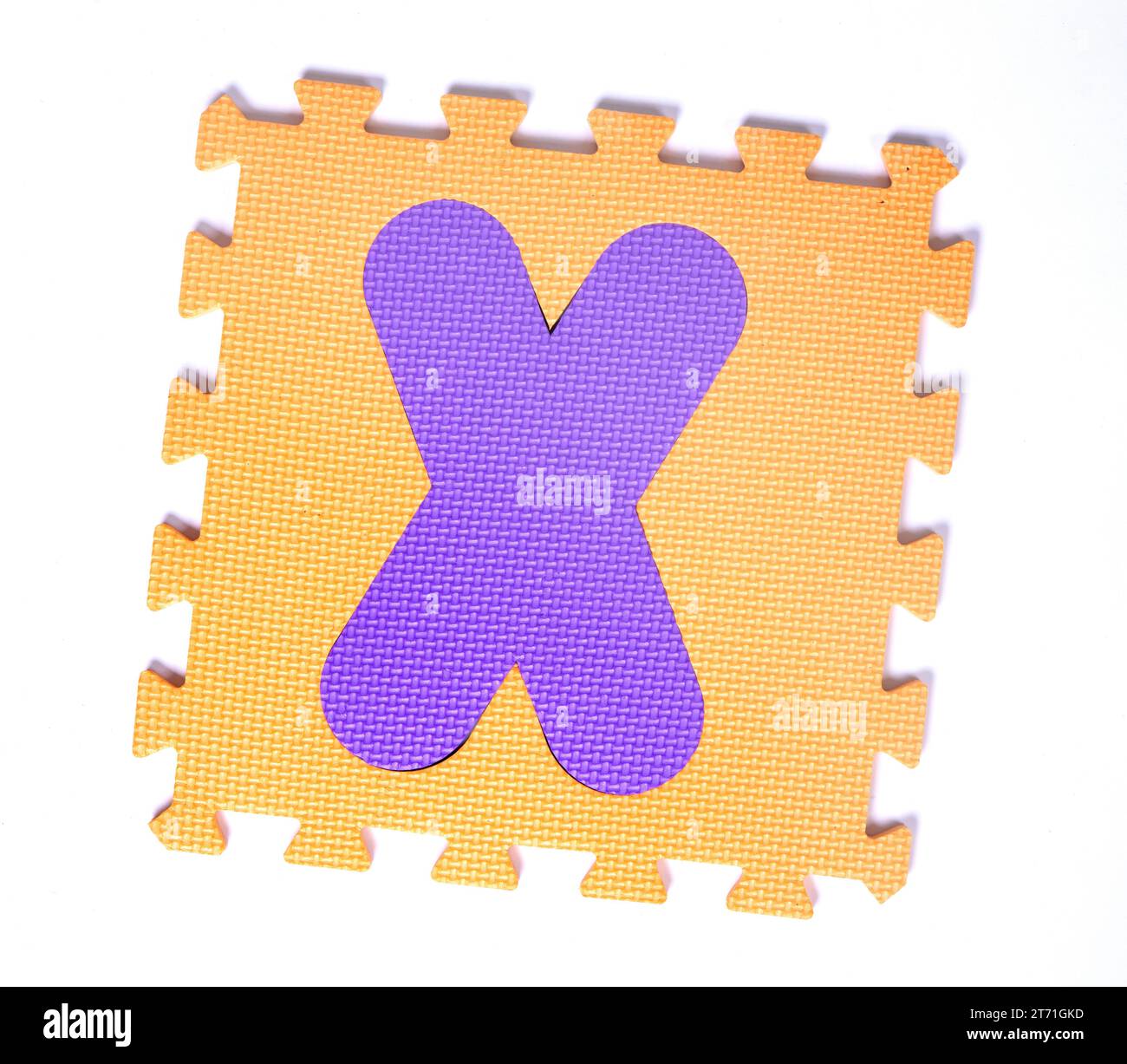 Alphabet puzzle pieces isolated on a white background Stock Photo - Alamy