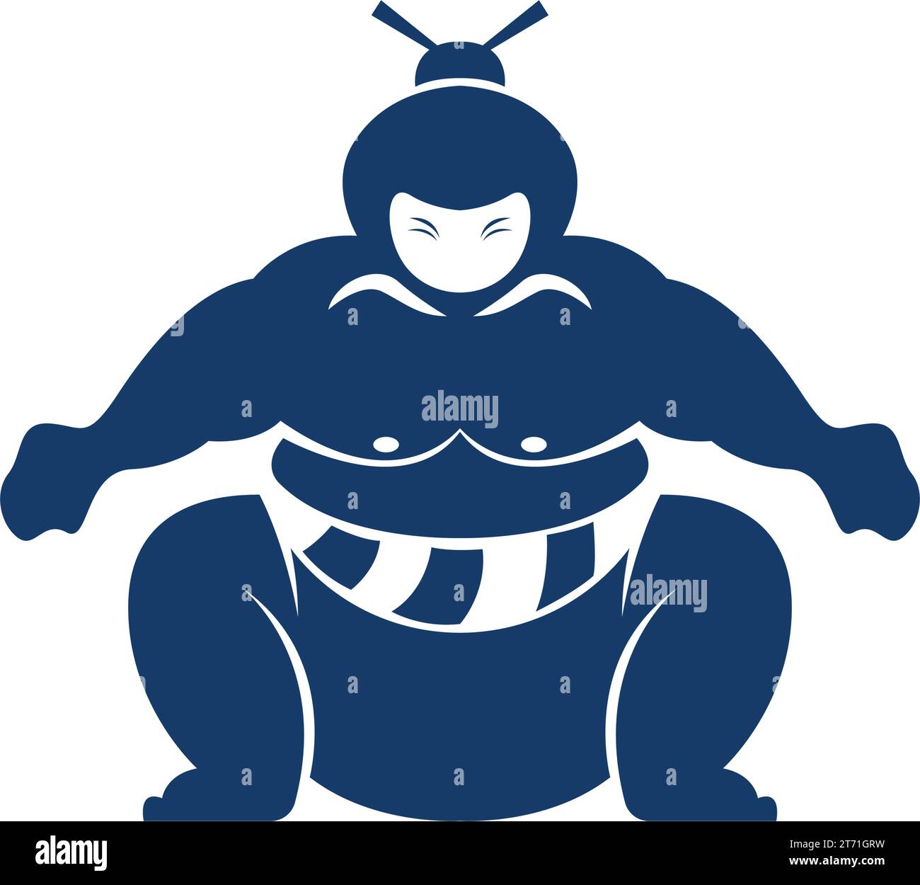 Sumo wrestler silhouette vector vectors Stock Vector Images - Alamy