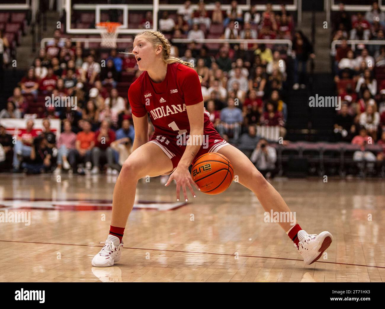 November 12 2023 Palo Alto CA, U.S.A. Indiana guard Lexus Bargesser (1 ...