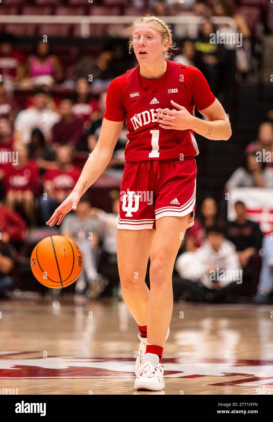 November 12 2023 Palo Alto CA, U.S.A. Indiana guard Lexus Bargesser (1 ...