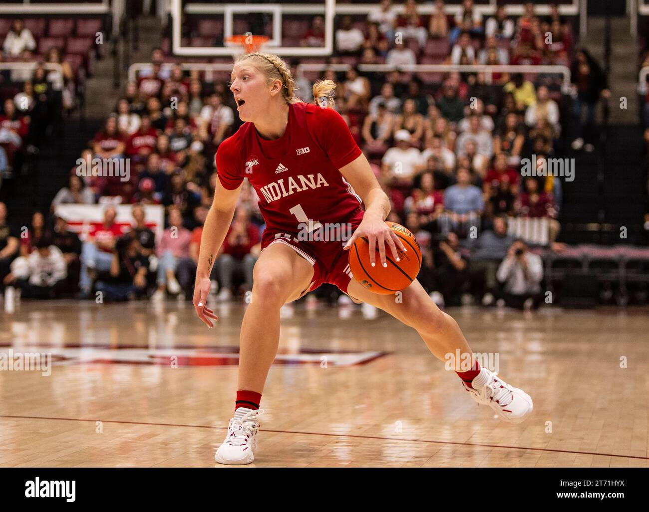 November 12 2023 Palo Alto CA, U.S.A. Indiana guard Lexus Bargesser (1 ...