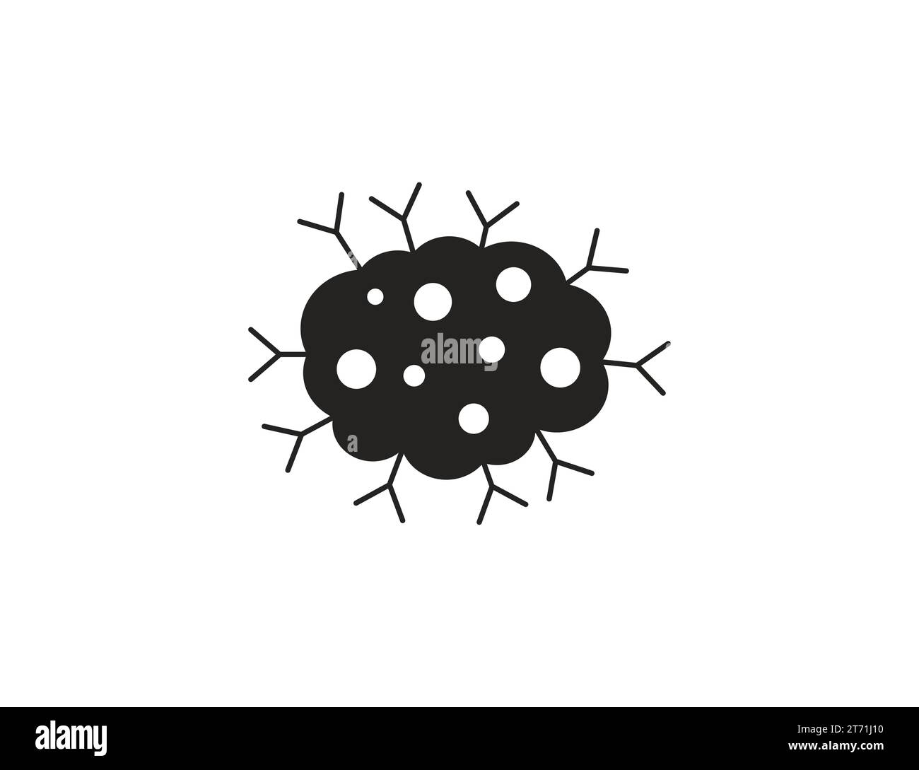 Tumor, Cancer disease icon. Vector illustration Stock Vector Image ...