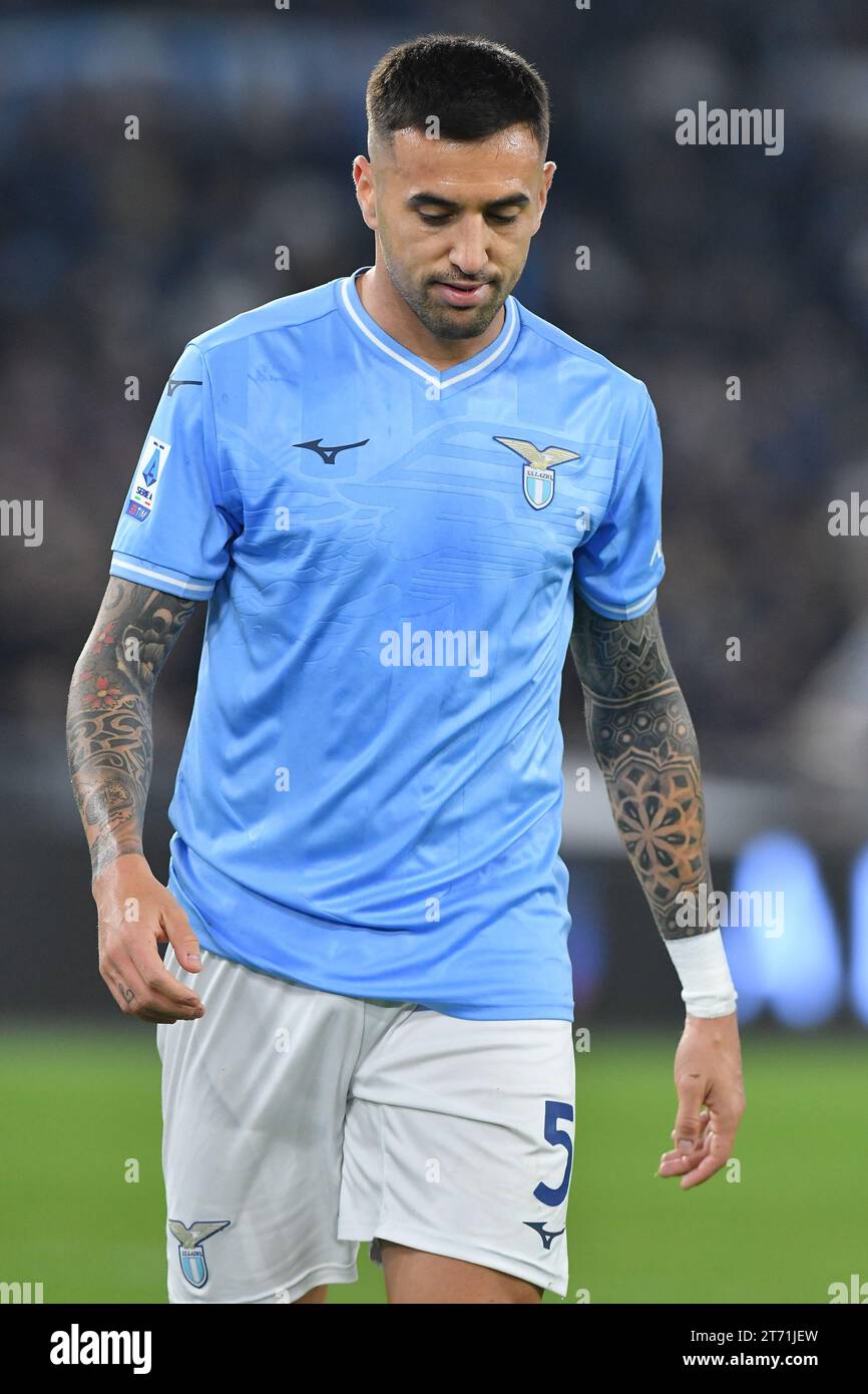 Matias Vecino of SS Lazio during the Serie A match between Lazio v Roma ...