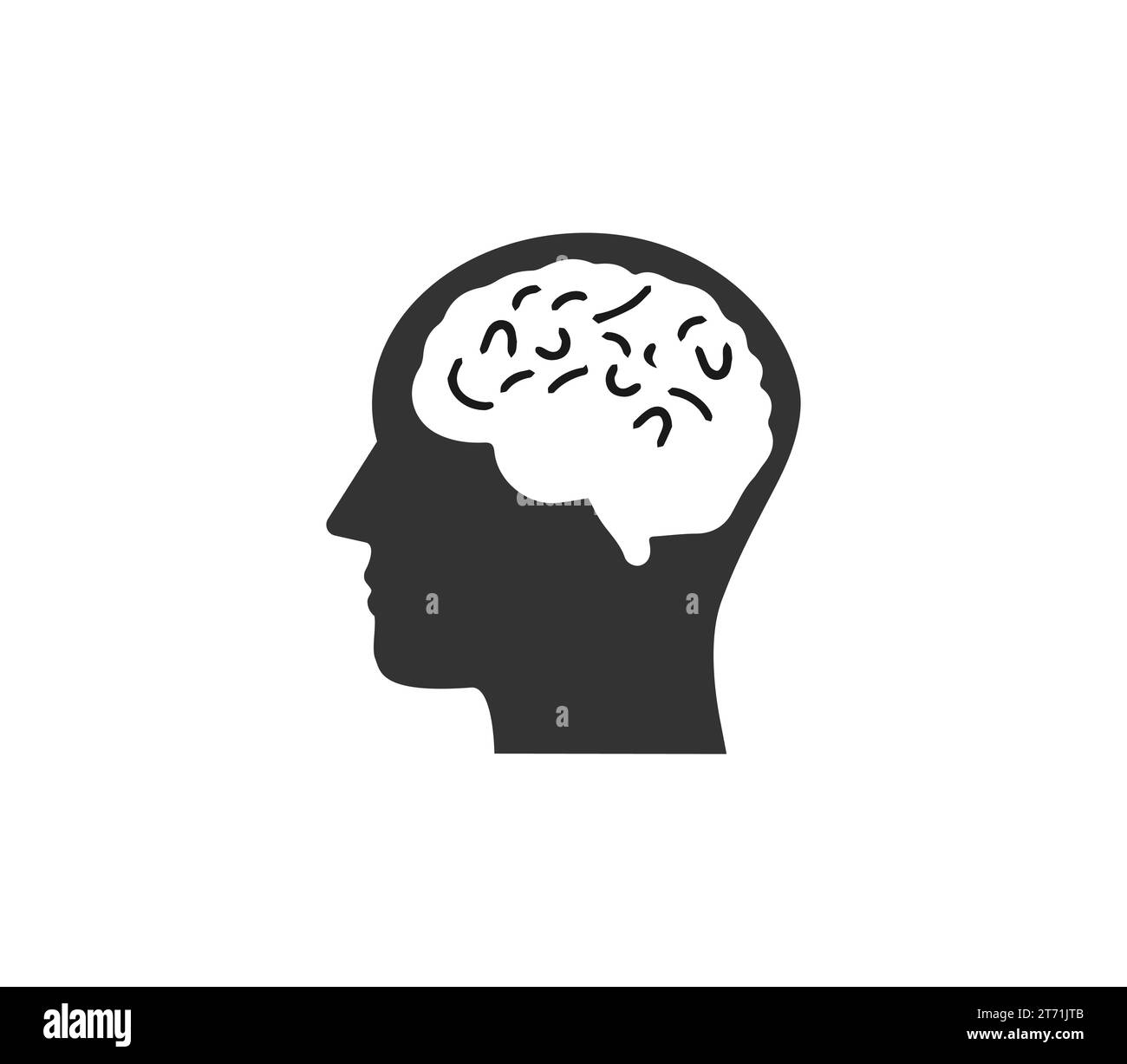 Brain, human head icon. Vector illustration Stock Vector Image & Art ...