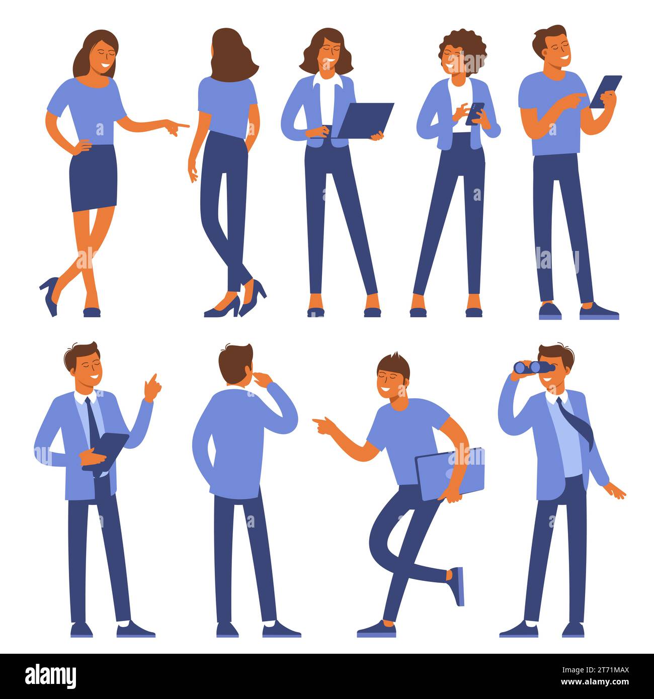 Woman and man walking back Stock Vector Images - Alamy