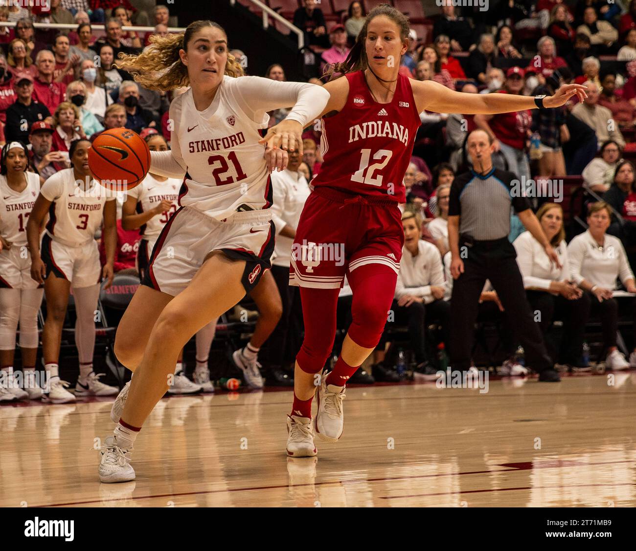 November 12 2023 Palo Alto CA, U.S.A. CAPTION CORRECTION: Stanford forward Brooke Demetre (21 ...