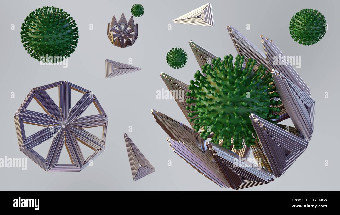 DNA origami technology have been able to engulf a whole virus body or ...