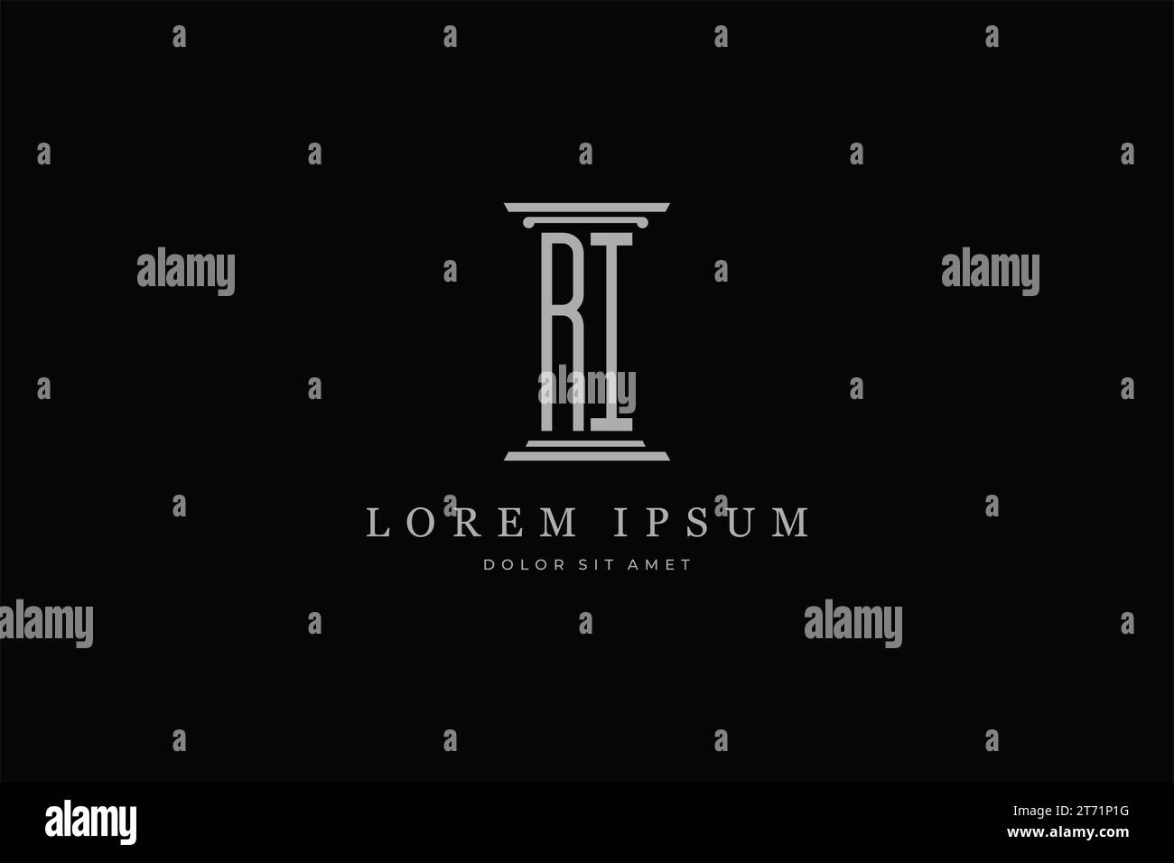 Letter ri logo hi-res stock photography and images - Alamy