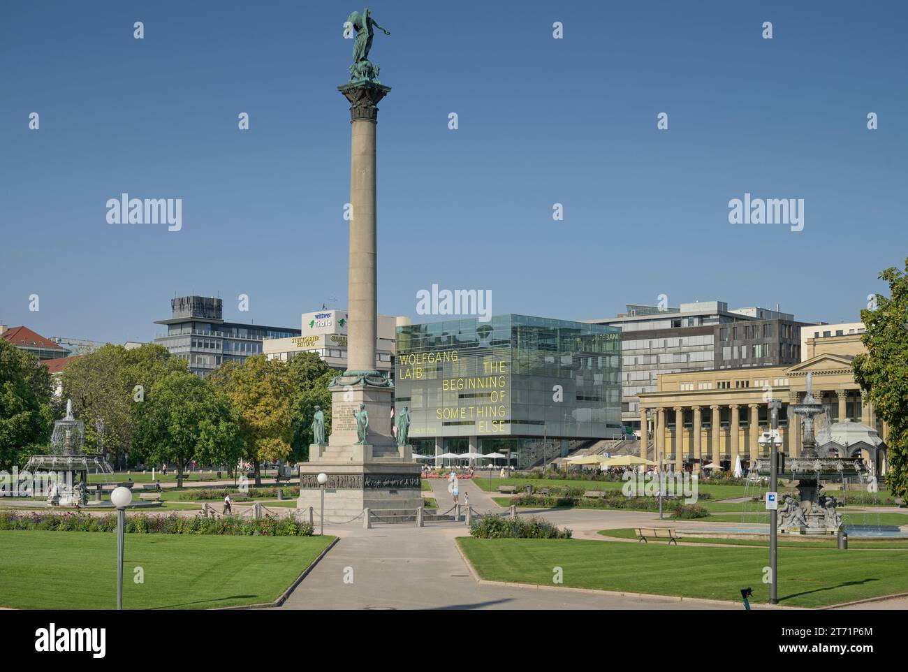 Jubiläumssäule, Schloßplatz, Stuttgart, Baden-Württemberg, Deutschland ...