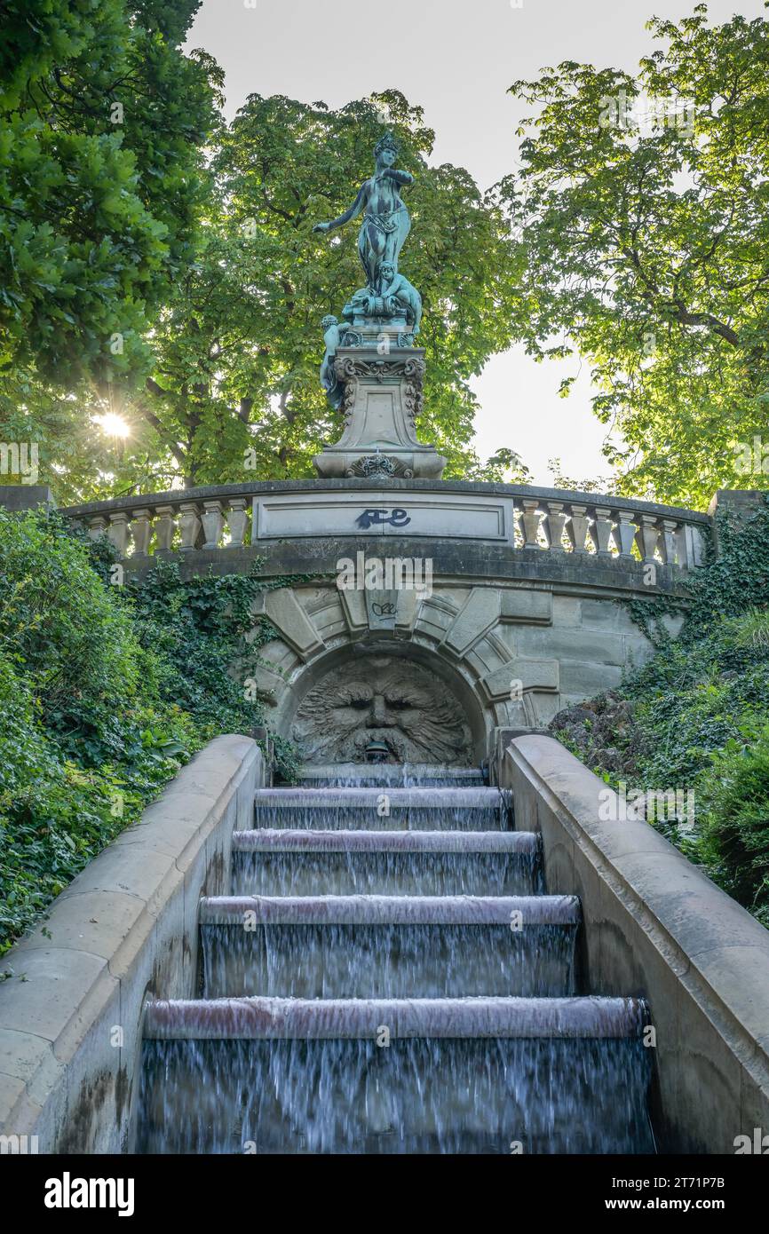 Kaskaden, Galateabrunnen, Eugensplatz, Stuttgart, Baden-Württemberg ...