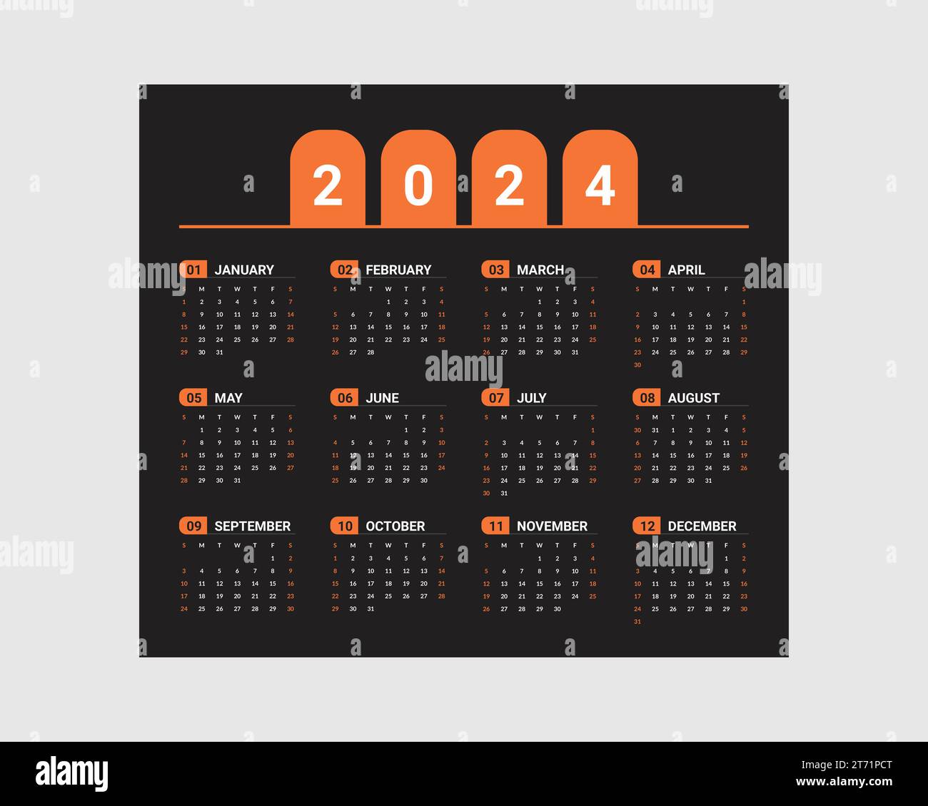 Desk Calendar corporate set design template vector file Stock Vector ...