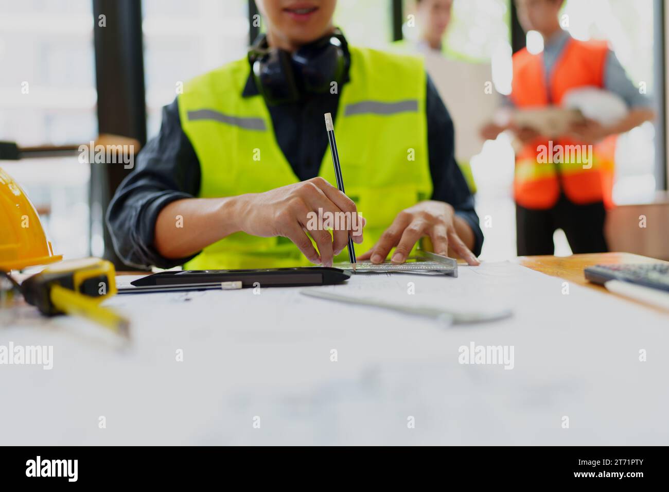 Engineers, designers and interior designers are finalizing the design ...