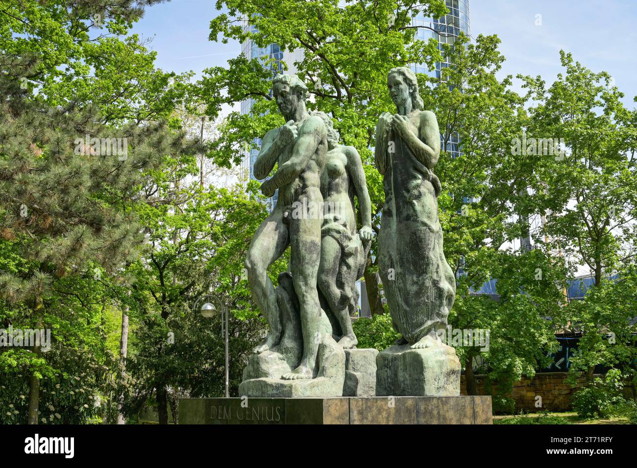 Beethoven-Denkmal von Georg Kolbe, Taunusanlage, Frankfurt, Hessen ...